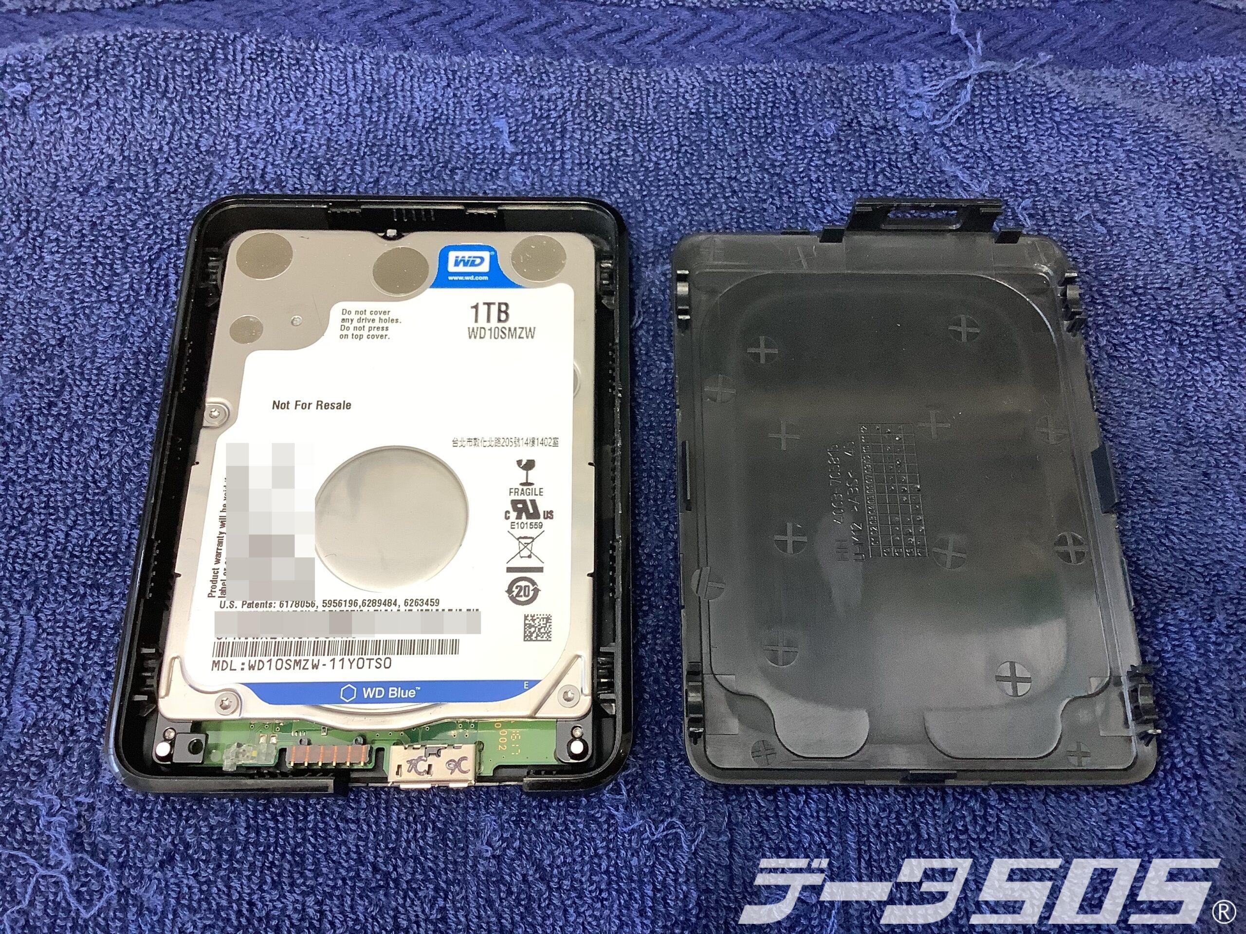 WD Elements WDBUZG0010BBK-0B PCに接続してもLEDが点滅して認識せず | データSOS 東京・秋葉原のデータ復旧専門店
